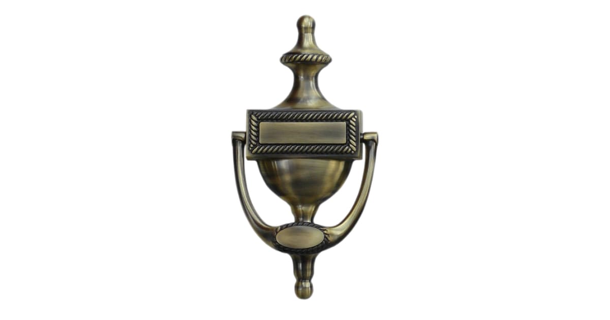 Deltana DKR75U5 Rustic Victorian 8" Tall Solid Brass Drop Bail Door ...