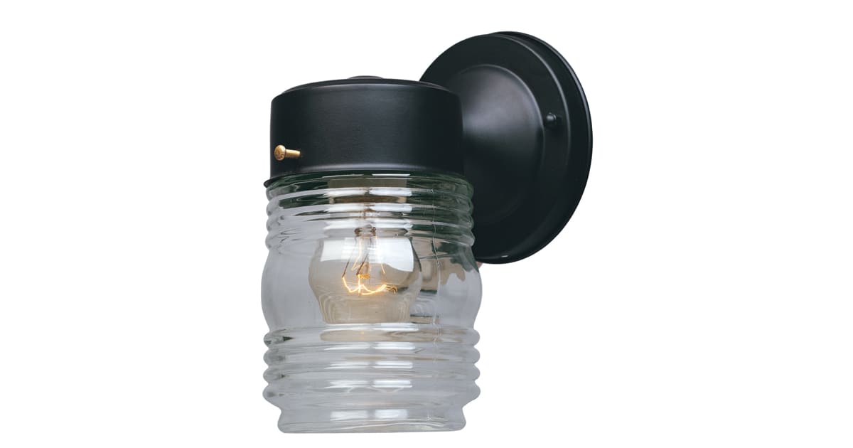 Designers Fountain 2061-BK 1 Light 4.5" Jelly Jar Wall Light | Ferguson ...