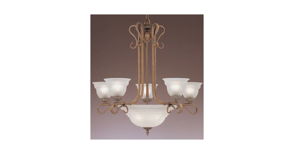 Designers Fountain 5668-EG 8 Light Up / Down Lighting Chandelier ...