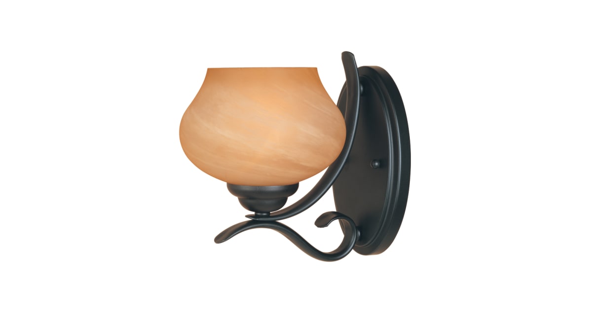 Designers Fountain 82001-BNB Single Light Up Lighting 6.5" Wide ...