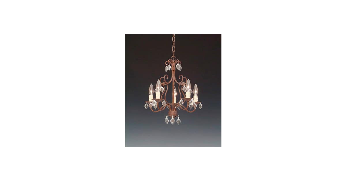 Designers Fountain 9235-MP Five Light Up Lighting Chandelier from the ...