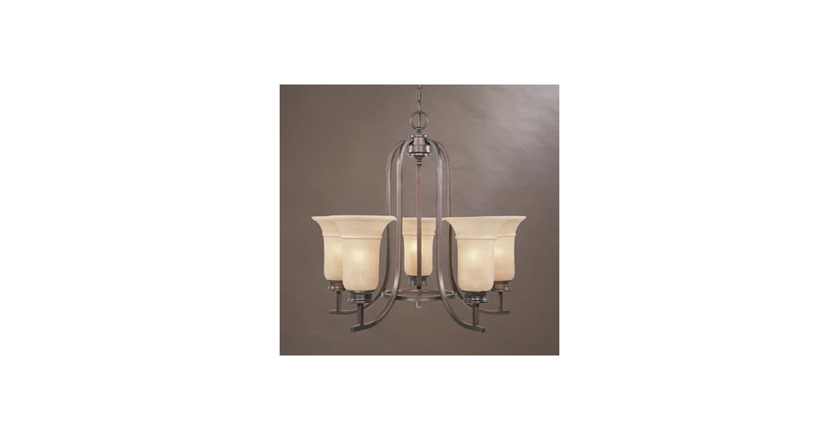 Designers Fountain 95885-TU Five Light Up Lighting Chandelier from the ...