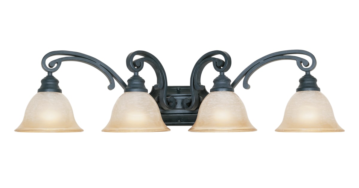 Designers Fountain 96104-NI Four Light Up Lighting 34.25" Wide Bathroom ...
