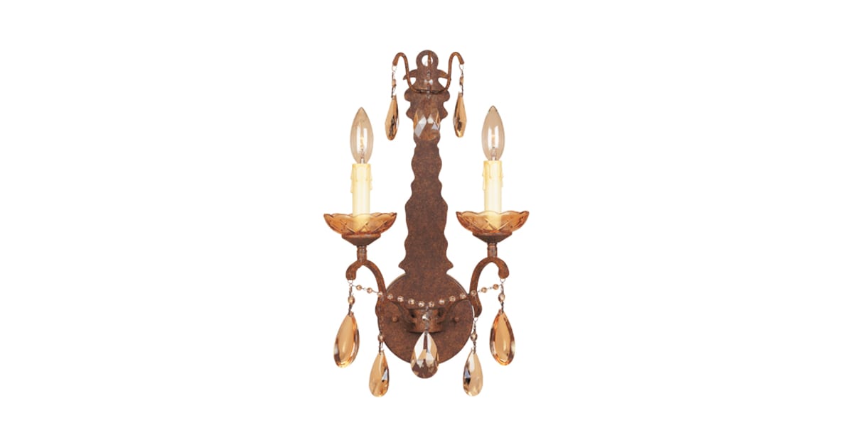 Designers Fountain 98302-VBR Two Light Up Lighting Wall Sconce from the ...