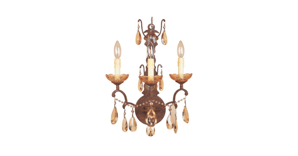 Designers Fountain 98303-VBR Three Light Up Lighting Wall Sconce from ...