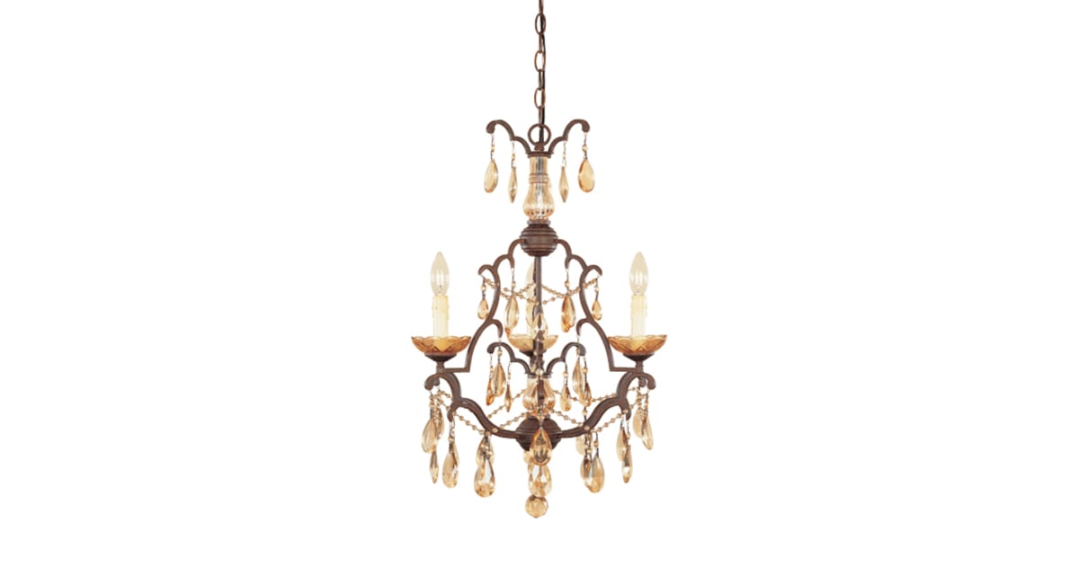 Designers Fountain 98383-VBR Three Light Up Lighting Mini Chandelier ...