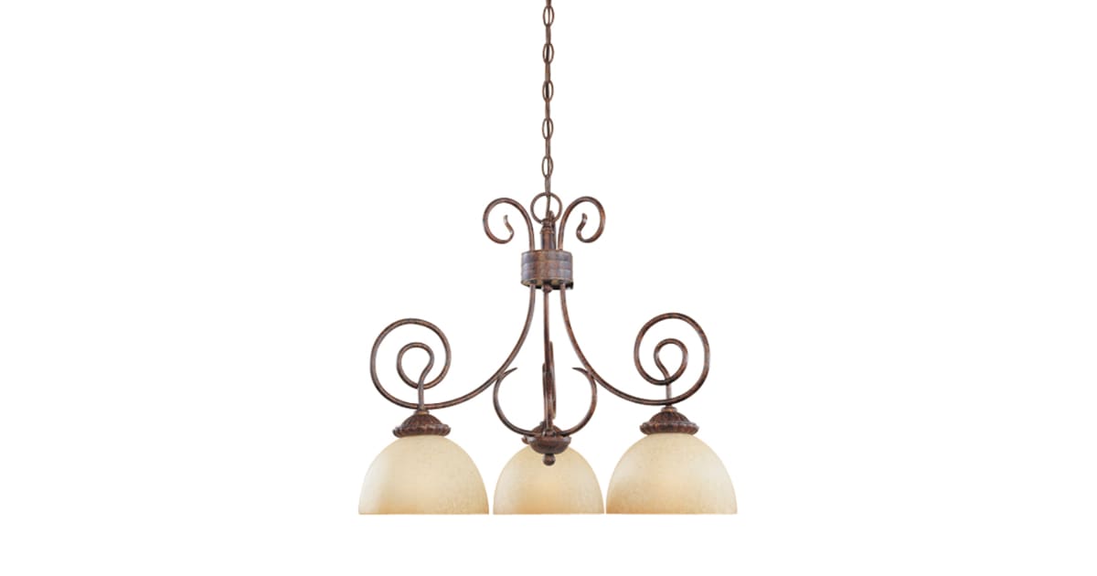 Designers Fountain 99384-AUB Three Light Down Lighting Chandelier from ...