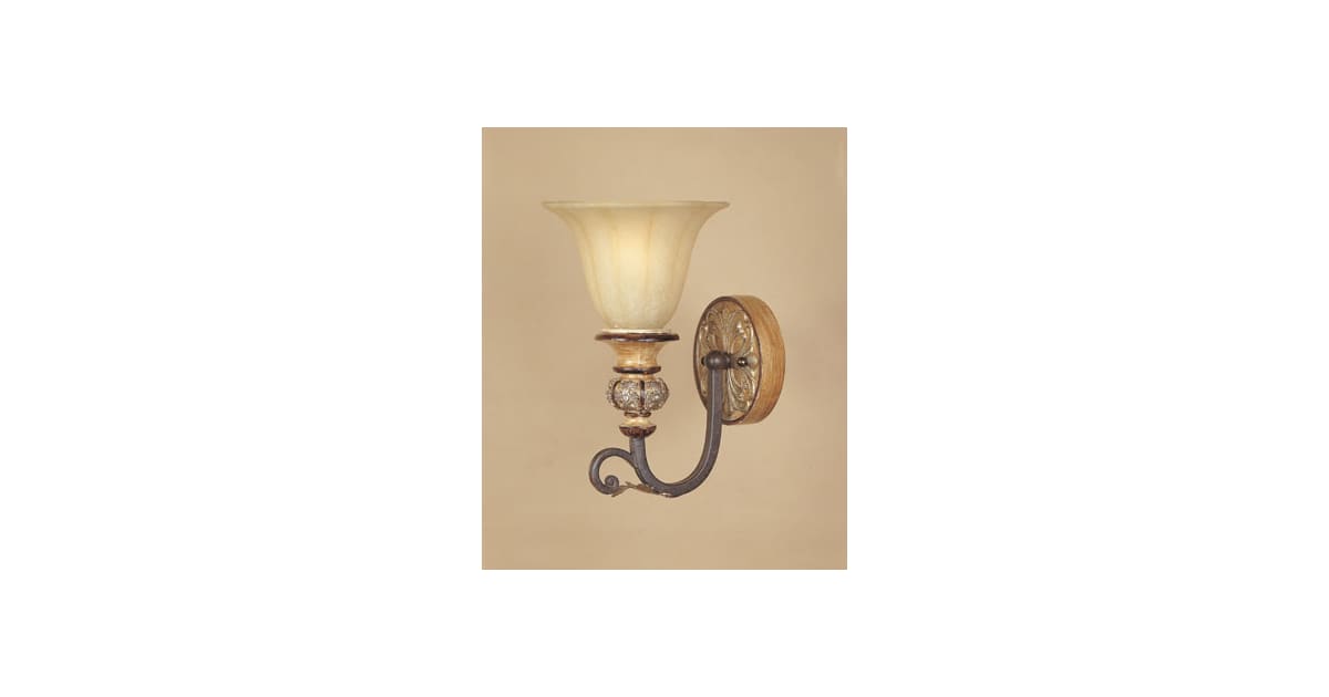 Designers Fountain 99801-RGL Single Light Up Lighting Wall Sconce from ...