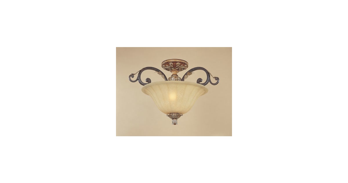 Designers Fountain 99811-RGL Two Light Down Lighting Semi Flush Ceiling ...