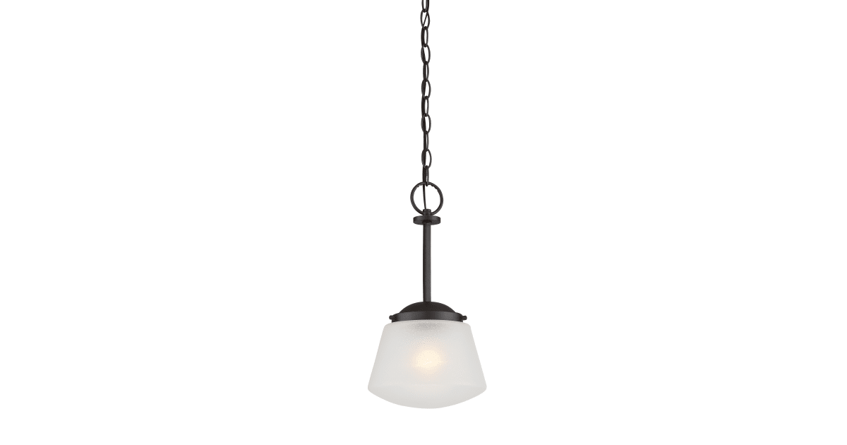 Designers Fountain 87730-SB Mason 1 Light Pendant with Etched Seedy ...