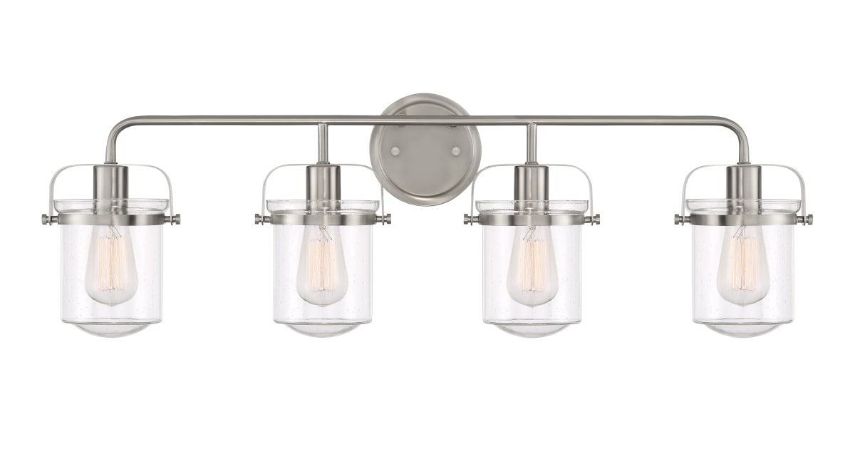 Designers Fountain 90604-BN Jaxon 4 Light 33" Wide Bathroom Vanity ...