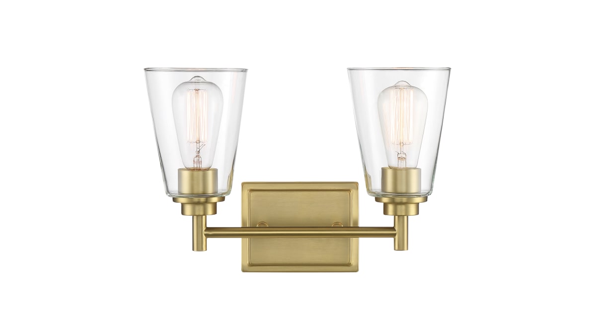 Designers Fountain 95702-BG Westin 2 Light 15" Wide Bathroom Vanity ...