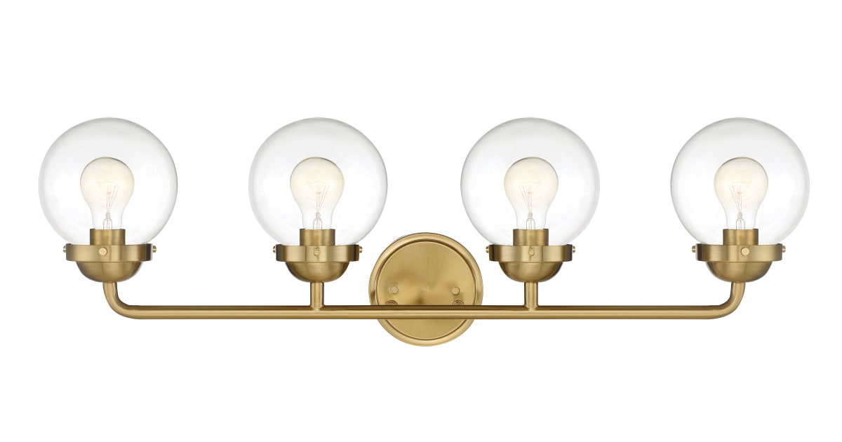 Designers Fountain 95904-BG Knoll 4 Light 33" Wide Vanity Light ...