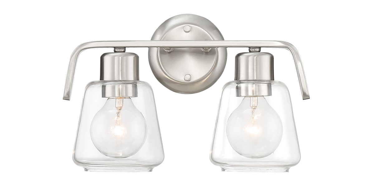 Designers Fountain 96202-SP Riley 2 Light 14" Wide Bathroom Vanity ...