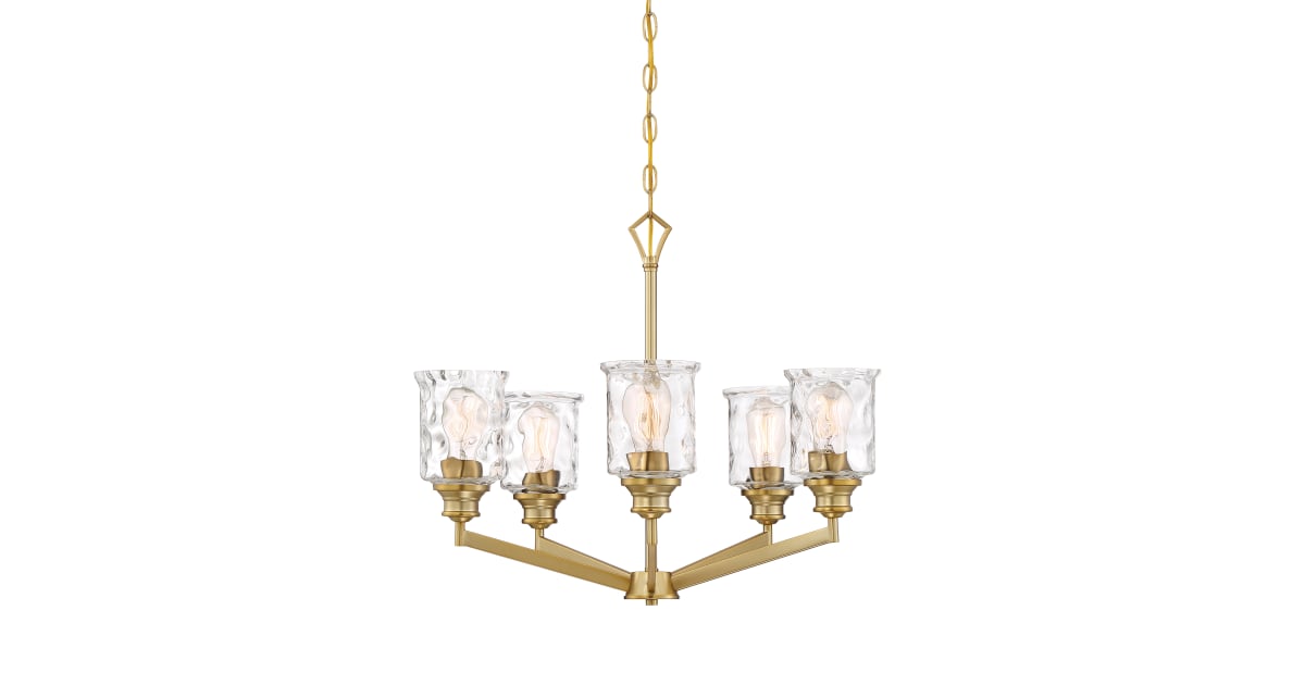 Designers Fountain 96385-BG Drake 5 Light 25" Wide Chandelier ...