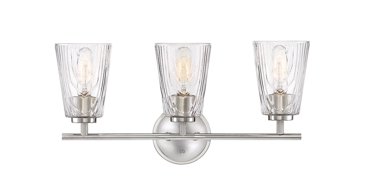 Designers Fountain D201M-3B-PN Westwood 3 Light 22" Wide Bathroom ...