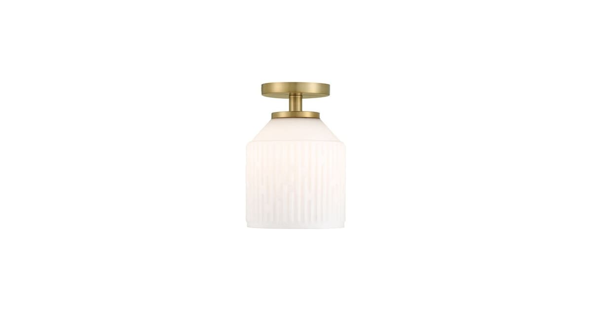 Designers Fountain D288M-SF-BG Ele 8" Wide Semi-flush Drum Ceiling ...