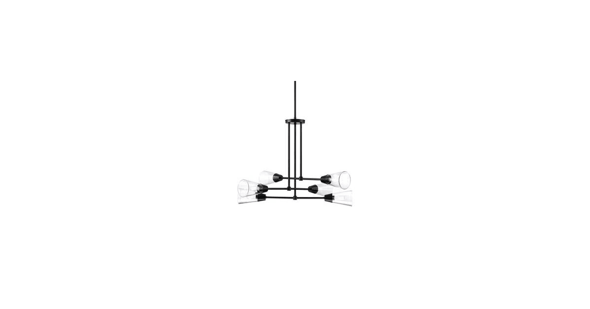 Designers Fountain D290C-6CH-MB Norro 6 Light 34" Wide Sputnik ...