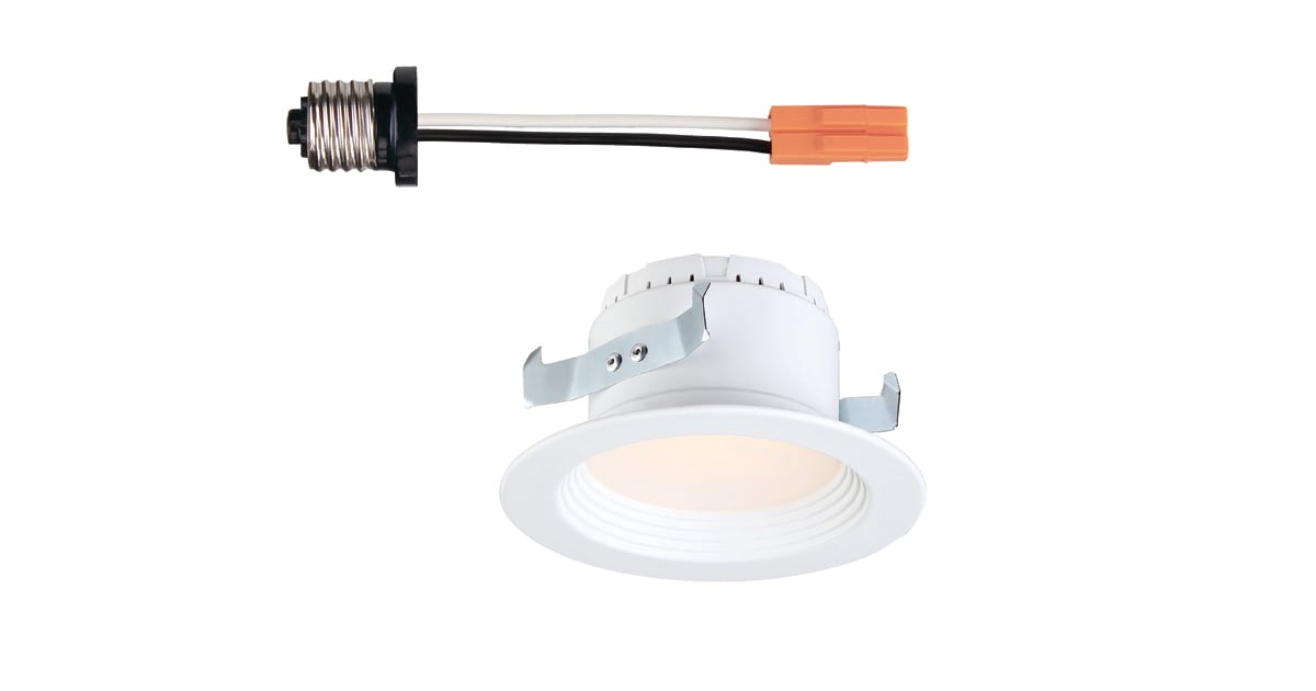 Designers Fountain EVL4733CWH35 4" Integrated LED Baffle Recessed Trim ...