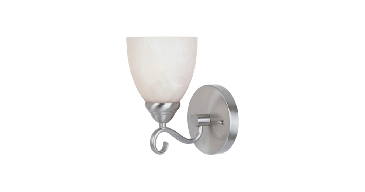 Designers Fountain ES98001-SP Single Light Up Lighting Energy Star Wall ...