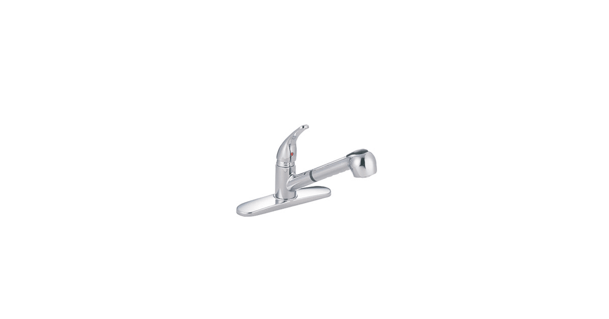 Design House 529610 Single Handle Kitchen Faucet with Pullout Spray ...