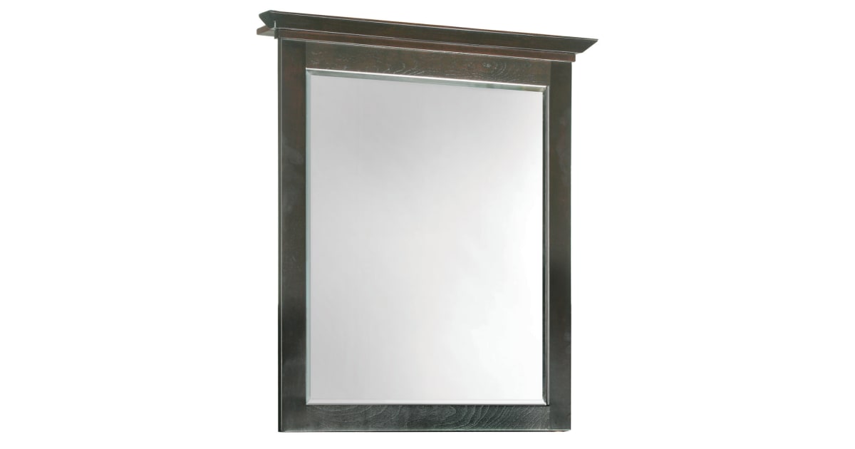 Design House 539692 27" Framed Mirror with Top from the Ventura ...