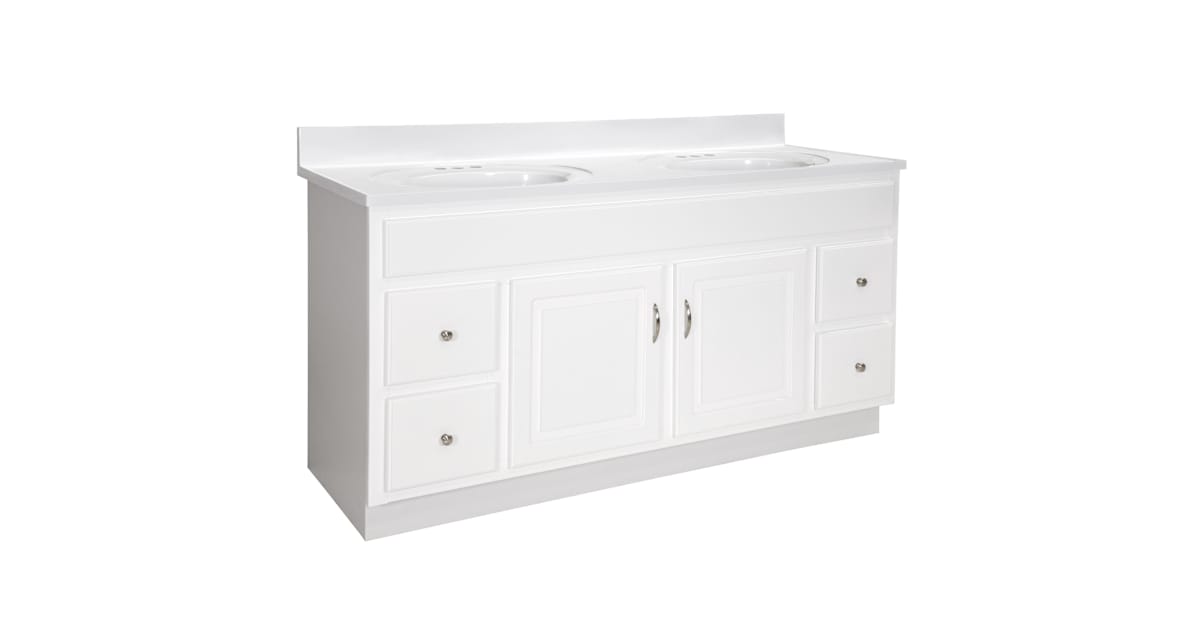 Design House 214858 Concord 60" Free Standing Double Basin Vanity Set ...