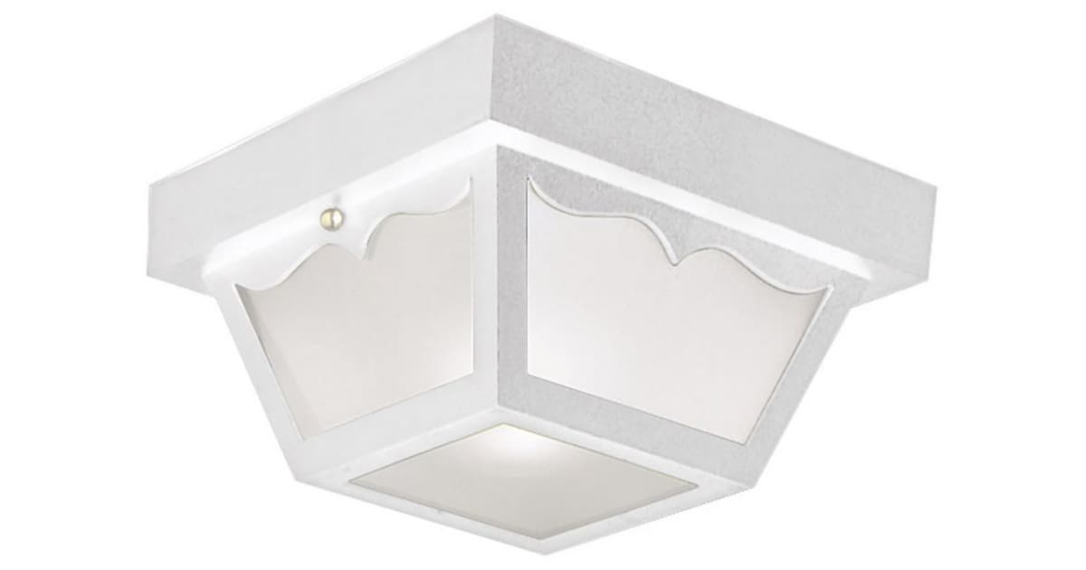 Design House 501858 2 Light 11" Wide Flush Mount Square Outdoor Ceiling ...