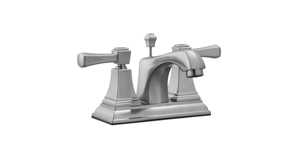 Design House 521997 Torino 1.2 GPM Centerset Bathroom Faucet with Metal ...