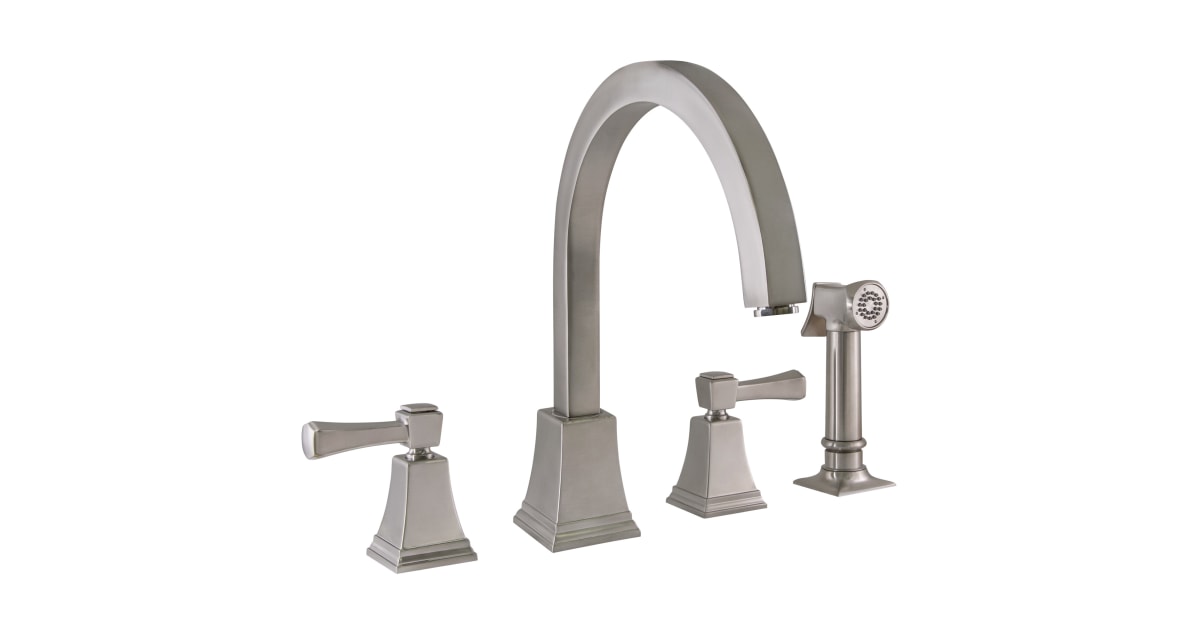 Design House 522110 Torino 1.8 GPM Widespread Kitchen Faucet with Metal ...