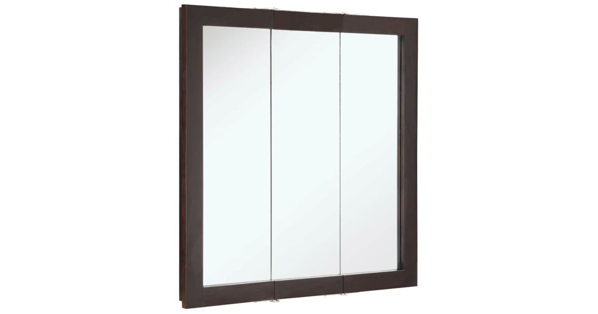 Design House 541342-ESP Ventura 30" Framed Triple Door Mirrored ...