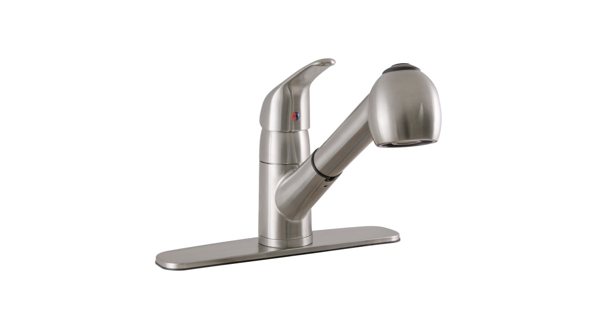 Design House 548396 Milano 1.8 GPM Single Handle Pull-Out Kitchen ...