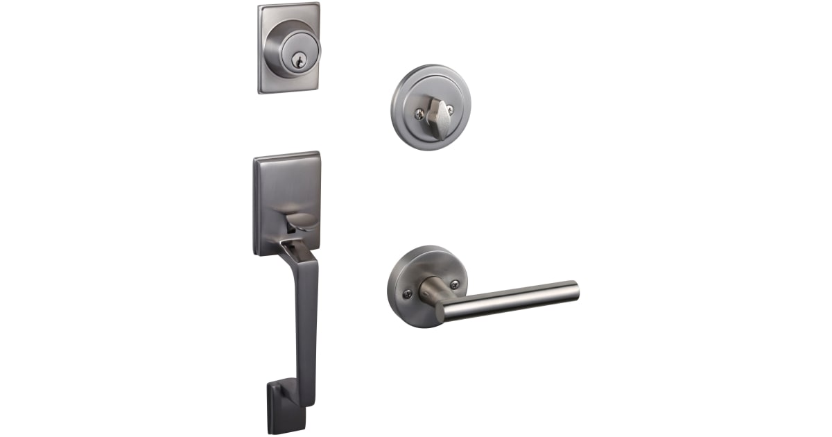 Design House 581926 Moderno Single Cylinder Keyed Entry Door Handle Set ...