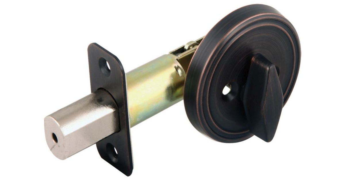 Design House 702621 Single Sided Deadbolt with Turn Button Interior ...