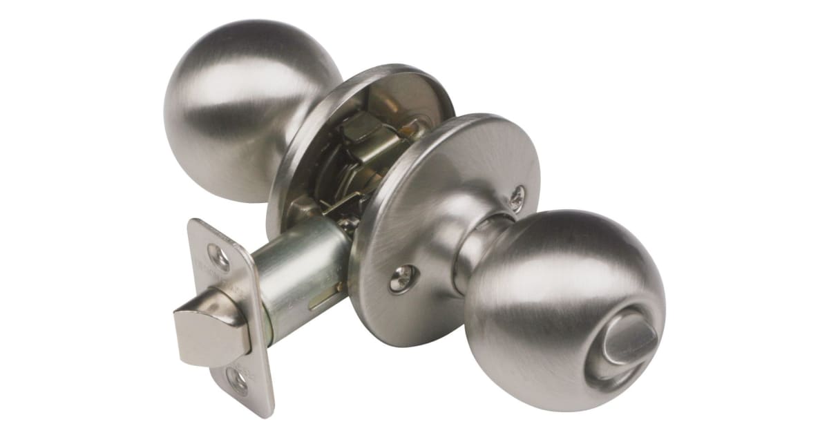 Design House 784686 Pro Ball Privacy Door Knob Set with Radius Corner ...