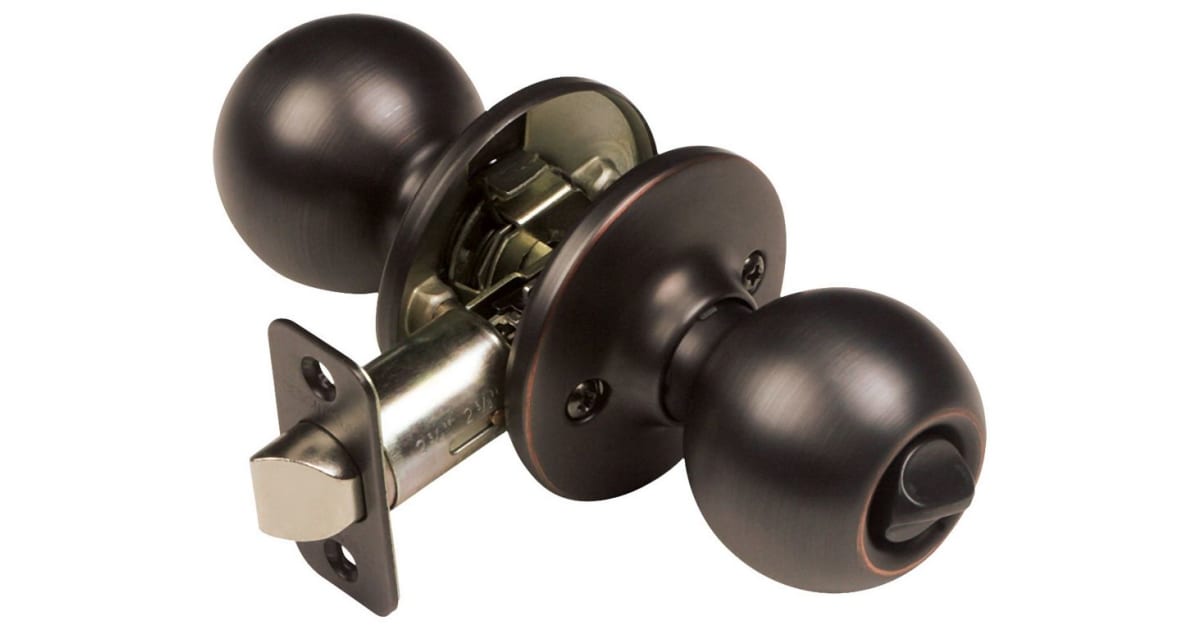 Design House 791590 Ball Series Privacy Fits Doors 1-3/8" to 1-3/4 ...