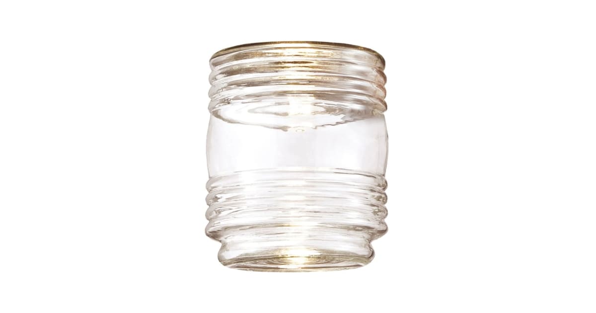 Design House 924076 4" Wide Jelly Jar Clear Replacement Glass Shade ...