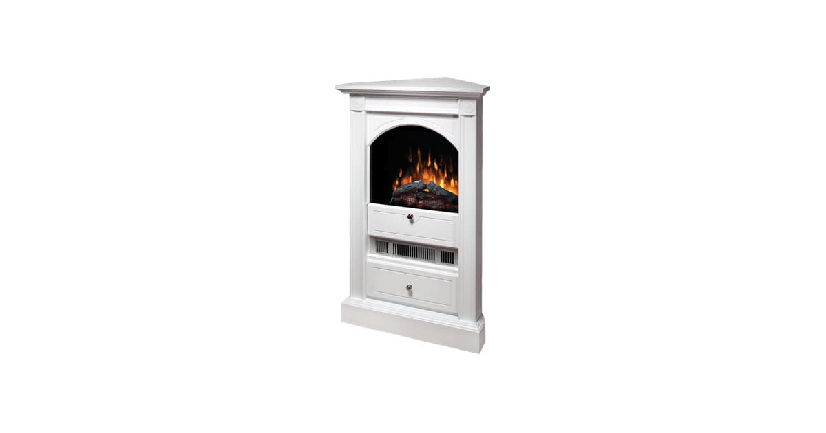 Dimplex DCF7850W Chelsea 20" Electric Fireplace with Corner Mantel and ...
