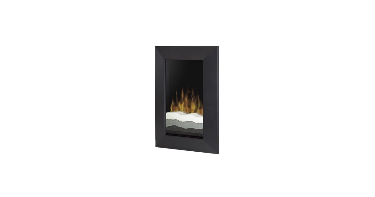 Dimplex V1525BT-BLK 24" Wall Mount Electric Fireplace with Beveled Trim ...