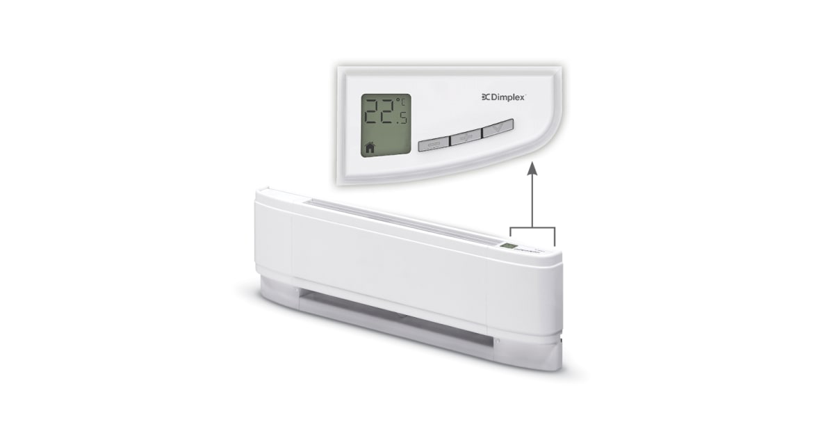Dimplex PC2507W31 25" 750 Watt 208/240 Volt Baseboard Heater with ...