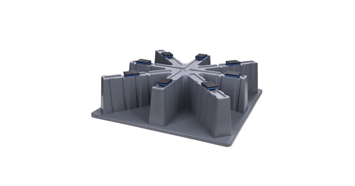 DiversiTech HP36368 Heat Pump Pad™ Plastic Condenser Pad Riser 36 x 36 ...