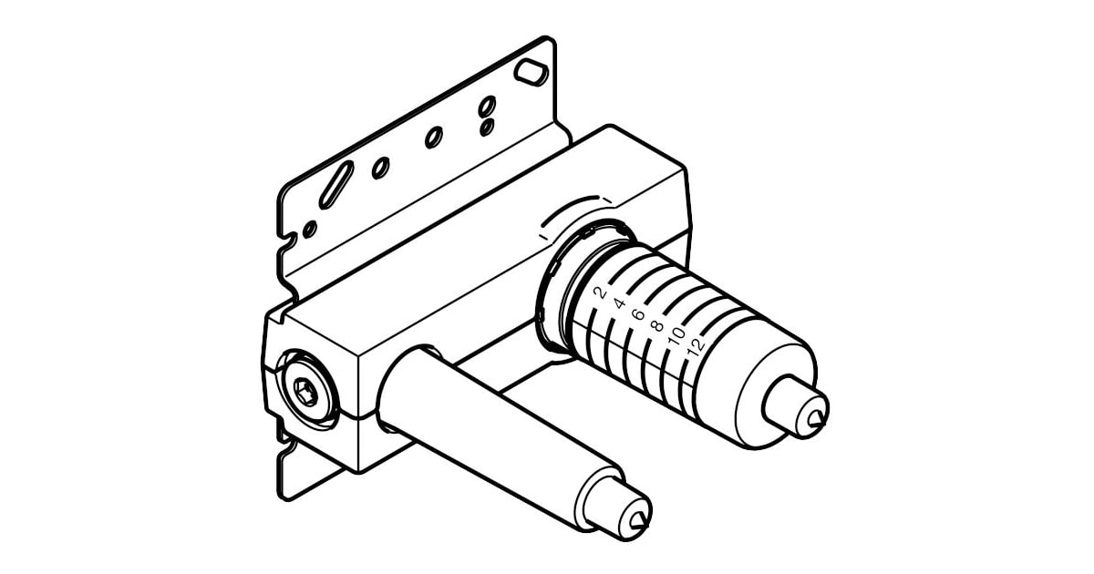 Dornbracht 35860970-900010 Rough for Wall Mounted Faucet with Mixer on ...