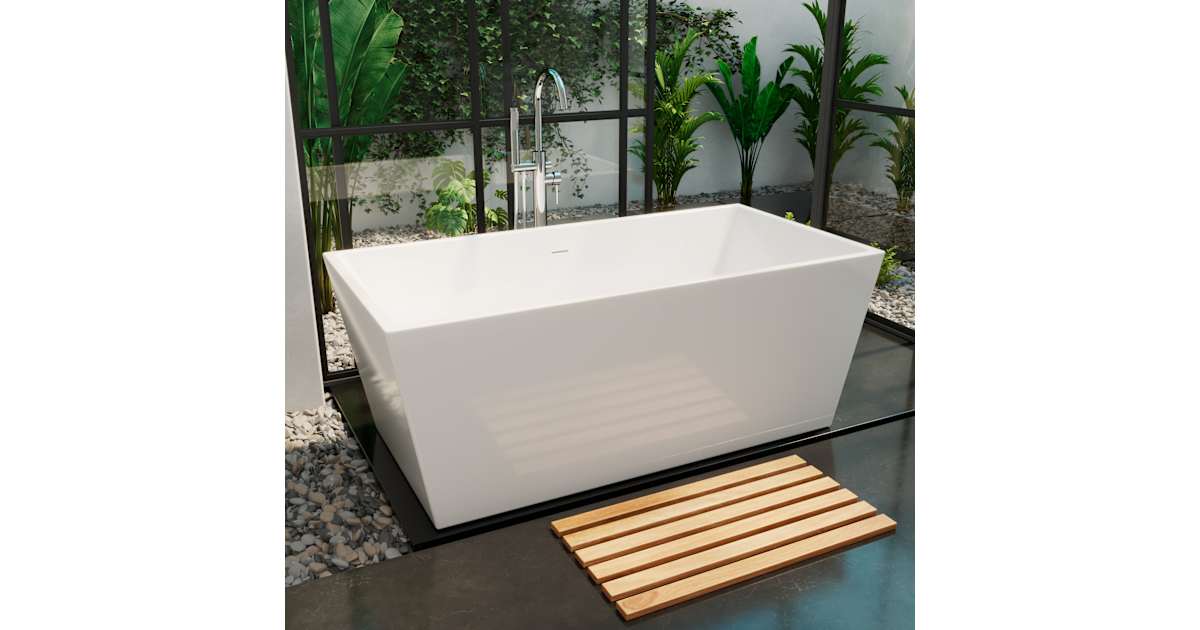DreamLine BT42X3167C00 Allure 67" Free Standing Acrylic Soaking Tub ...