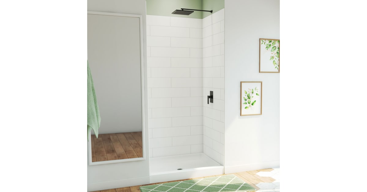 DreamLine BWDS42341MC0001 DreamStone 84" High x 42" Wide Alcove Shower ...