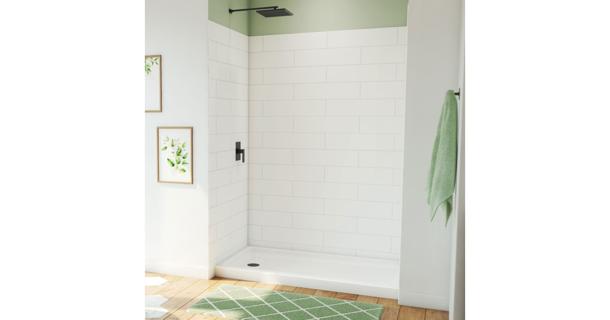 DreamLine BWDS6032SML0001 DreamStone 84" High x 60" Wide Alcove Shower ...