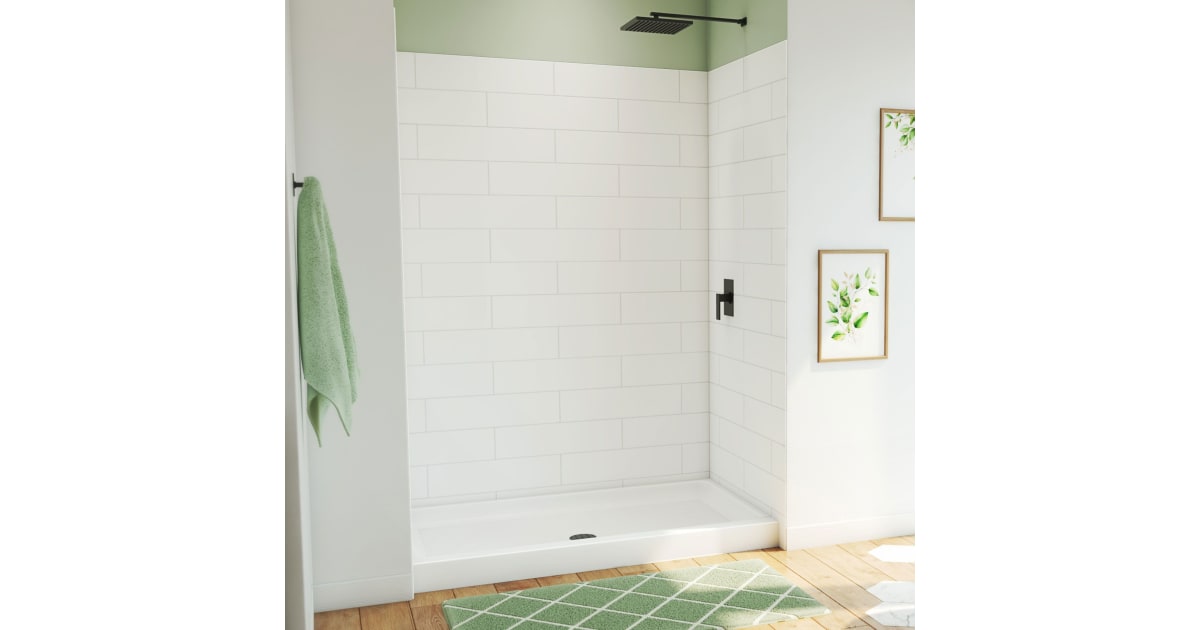 DreamLine BWDS60341MC0001 DreamStone 84" High x 60" Wide Alcove Shower ...