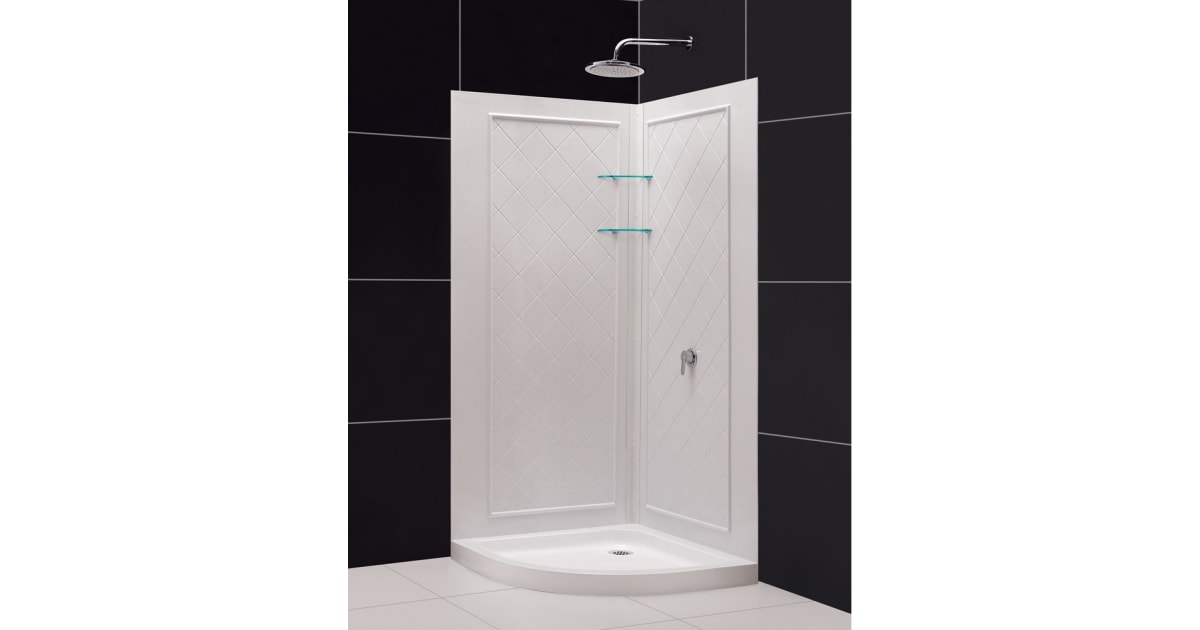 DreamLine DL-6186-01 SlimLine Shower Installation Package with 33" by ...