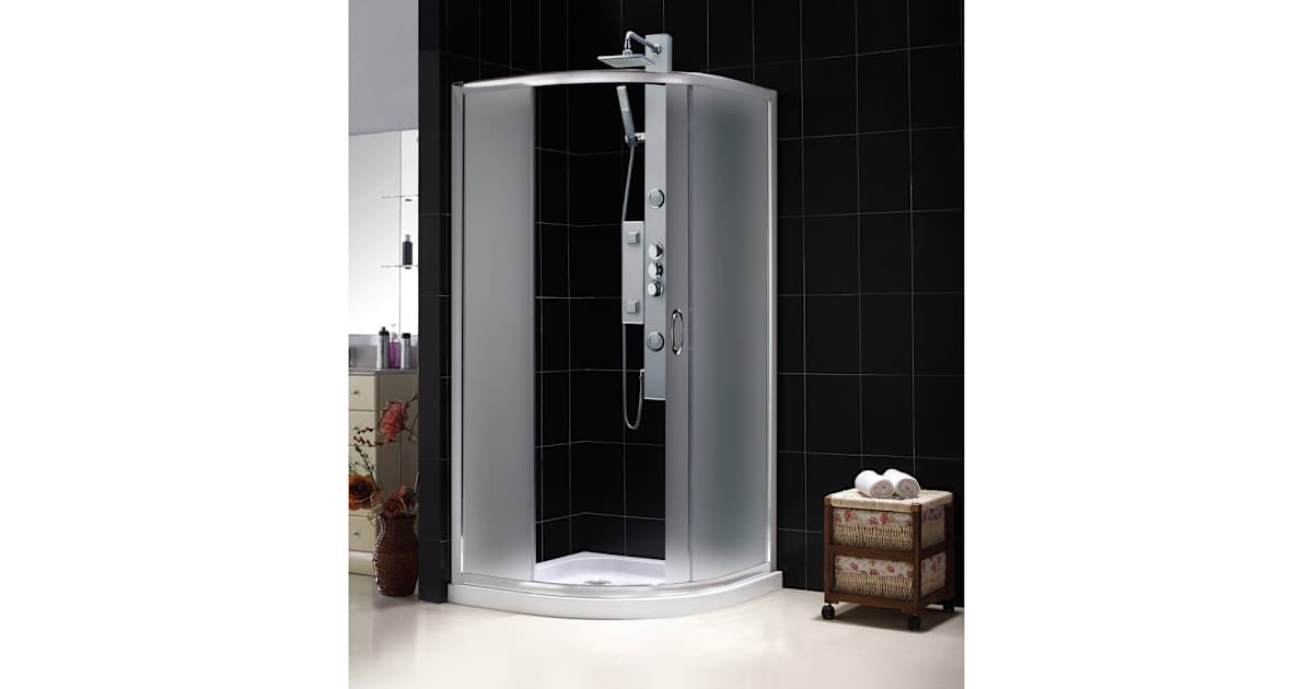 DreamLine DL-6711-01FR Solo Shower Installation Package with Frameless ...