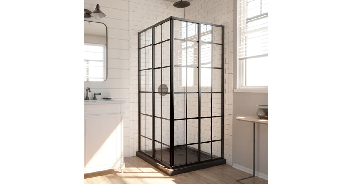 DreamLine DL-6789-09 French Corner 74-3/4" High x 36" Wide x 36" Deep ...