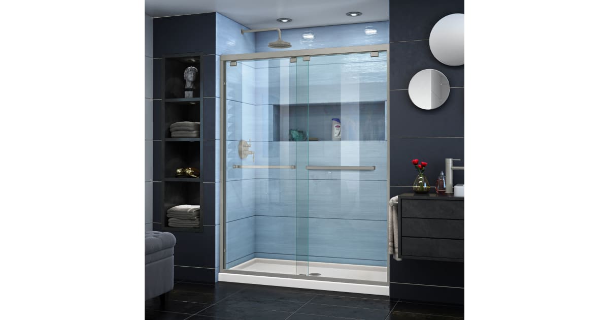 DreamLine DL-7004C-22-04 Encore 30" D x 60" W x 78 3/4" H Semi ...